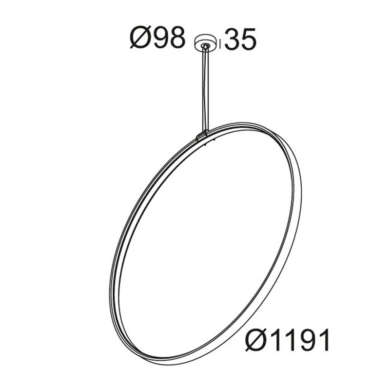 Delta Light SUPERLOOP VC 120 SBL Hanglamp